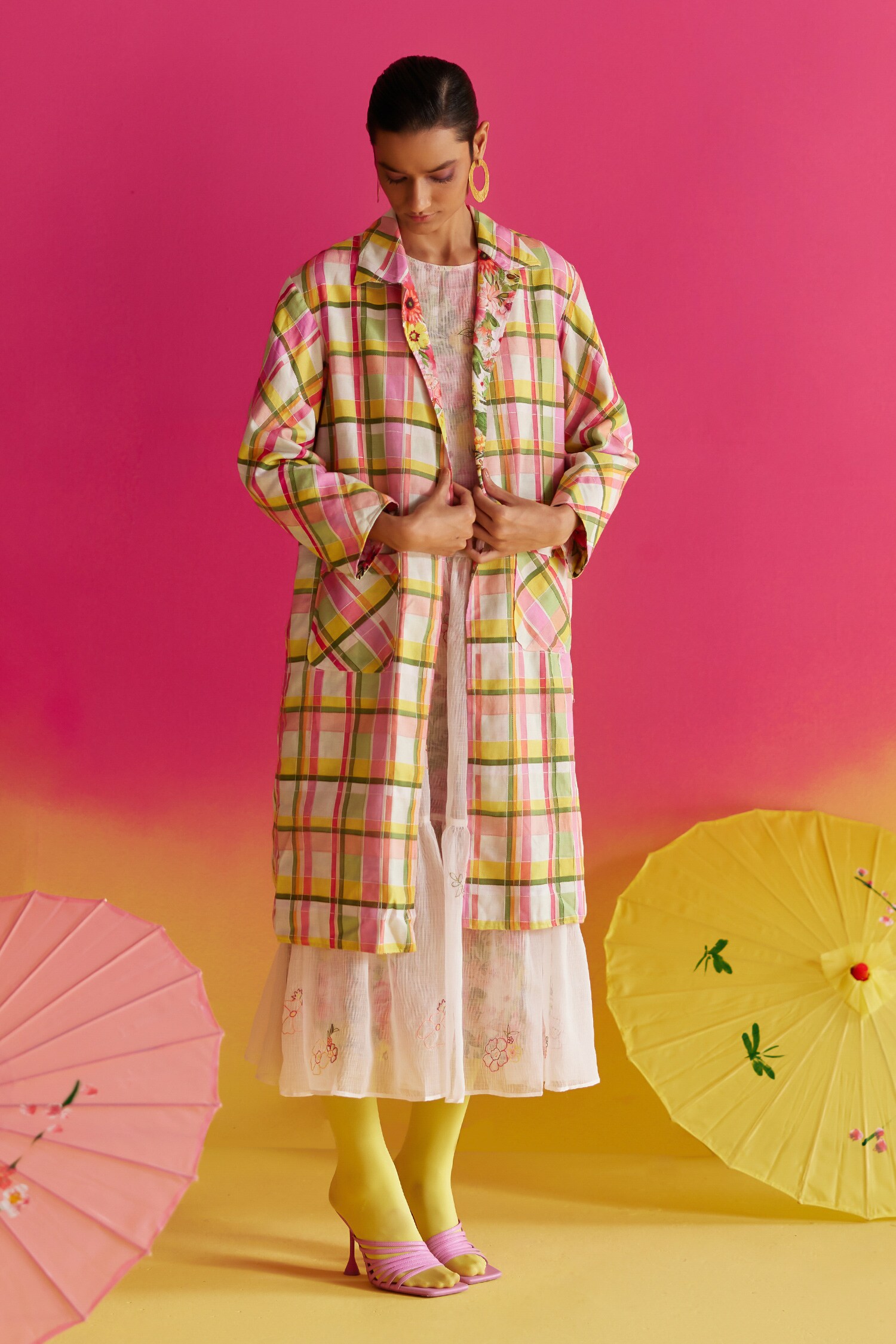 Buy Uri by Mrunalini Rao Multi Color Organic Fabric Candamom Reversible ...