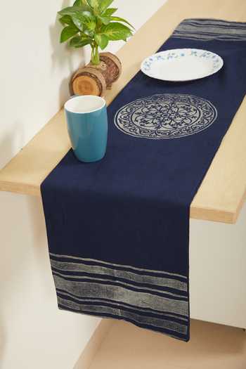 Buy Inheritance India Cotton Rangoli Hand Block Print Table Runner ...