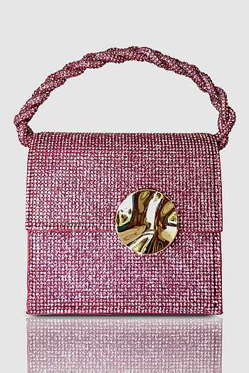 Buy X Feet Above Bijoux Embellished Structured Mini Bag Online | Aza ...