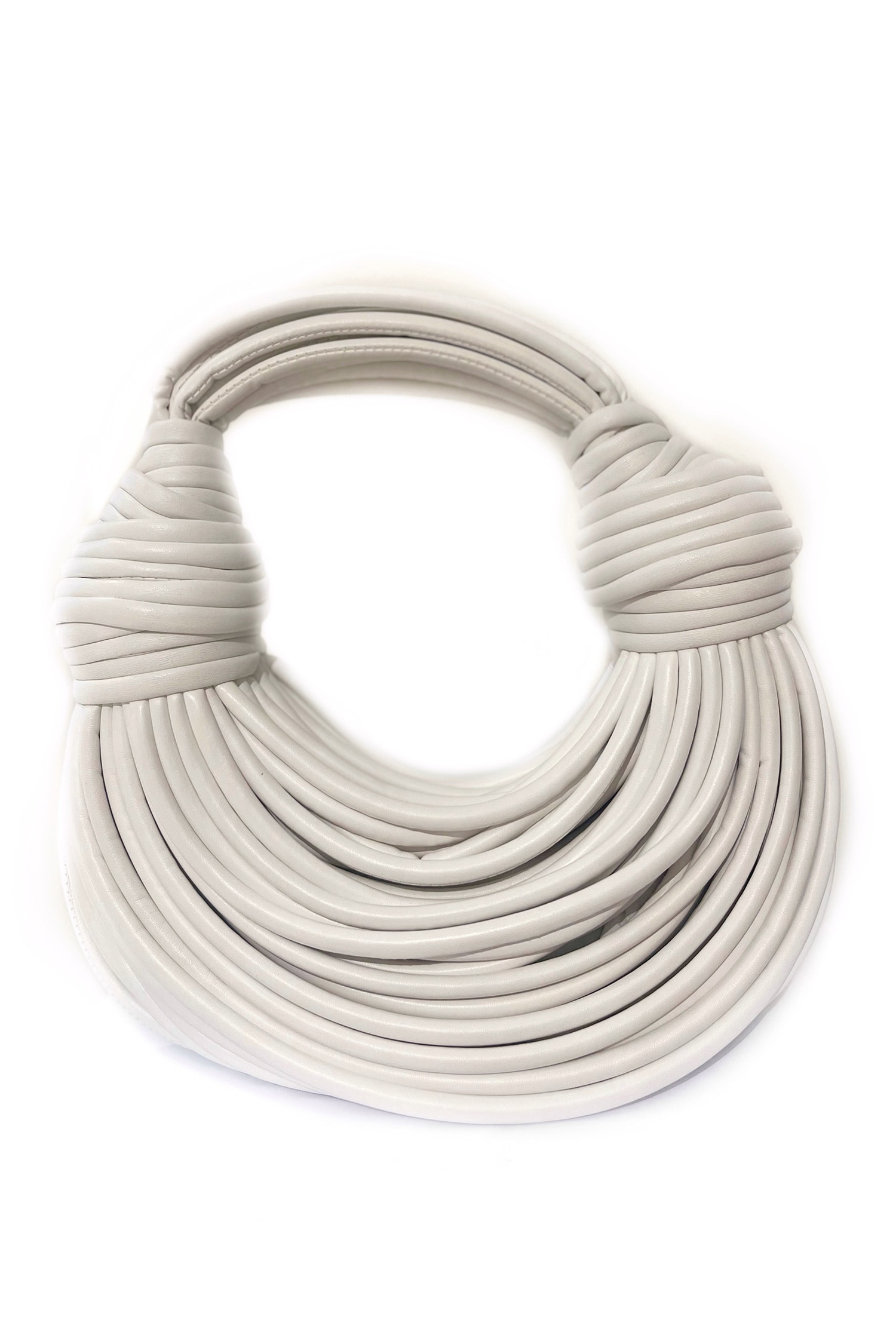 Buy White Rope Structured Vegan Leather Bag by SHASHE Online at Aza ...