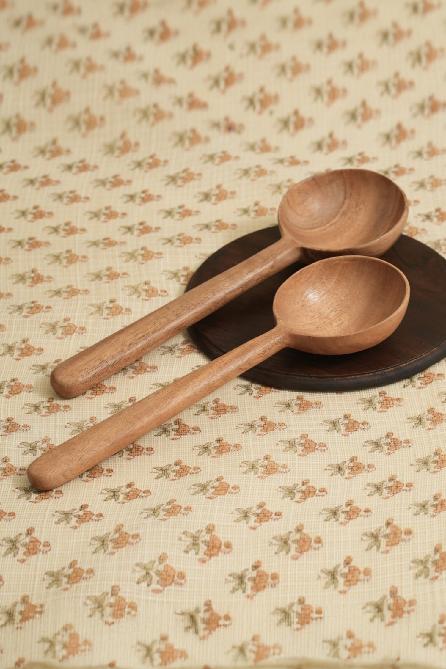Buy Brown Wood Siwana Serving Laddles - Set Of 2 by COURTYARD Online at ...