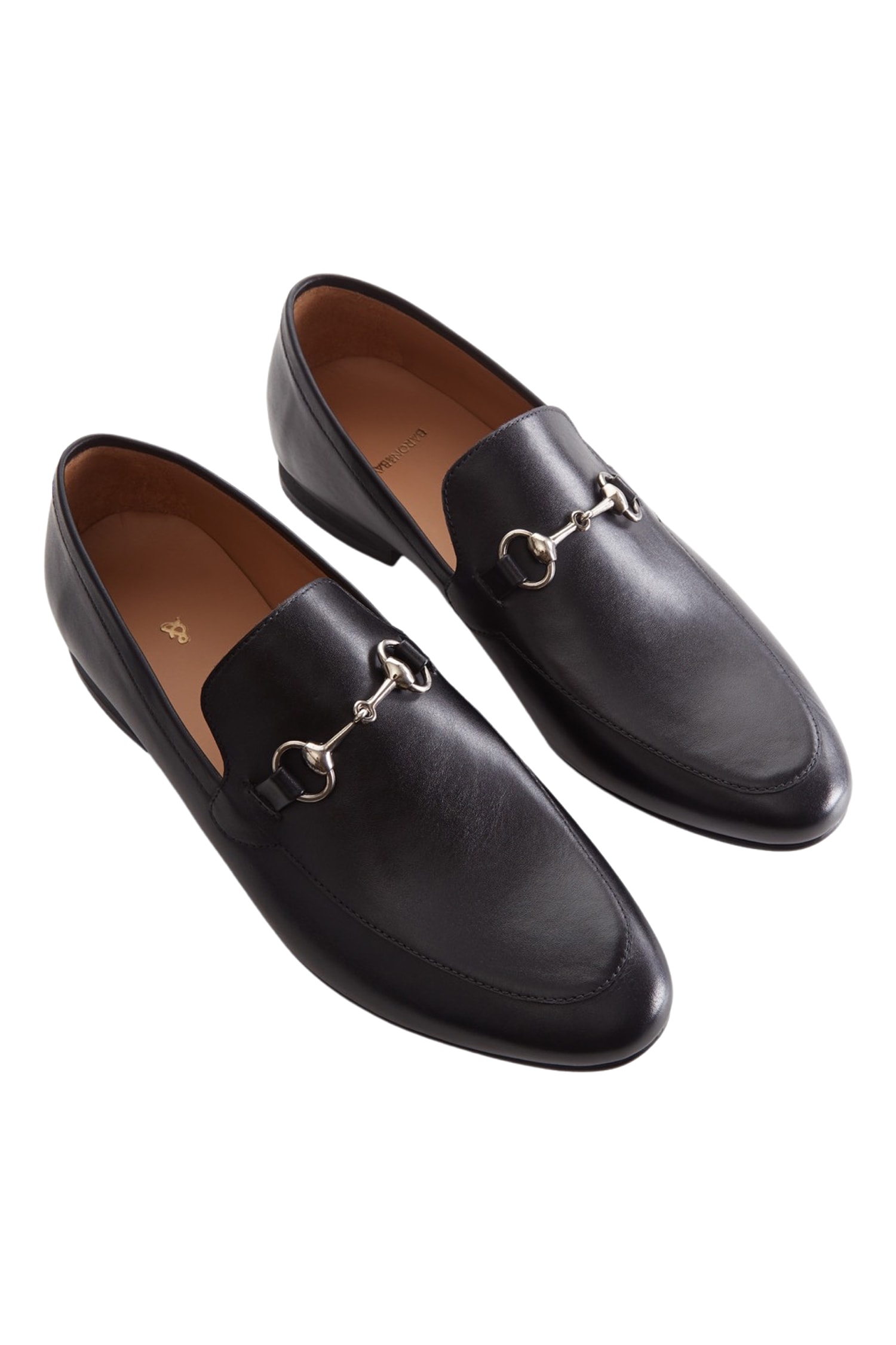Buy Black Plain Arzignano Horsebit Shoes For Men by Baron&Bay Online at ...