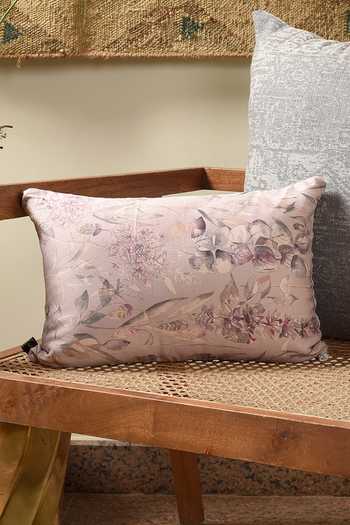 Buy Purple Cotton Printed Lively Floral Pattern Pillow by Solasta ...