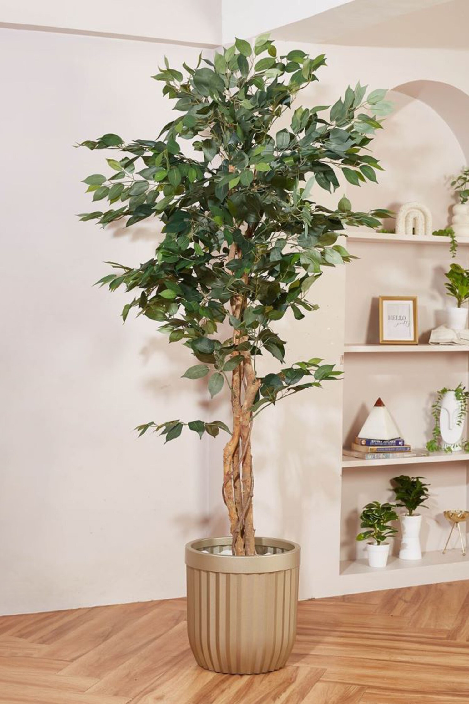 Mason Home Gold Pvc Grove Textured Planter