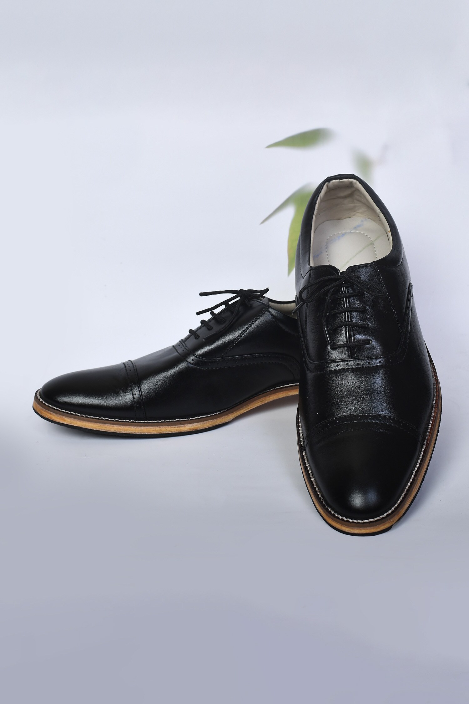 Buy Black Leather Tie Up Brogue Shoes For Men by Arihant Rai Sinha ...