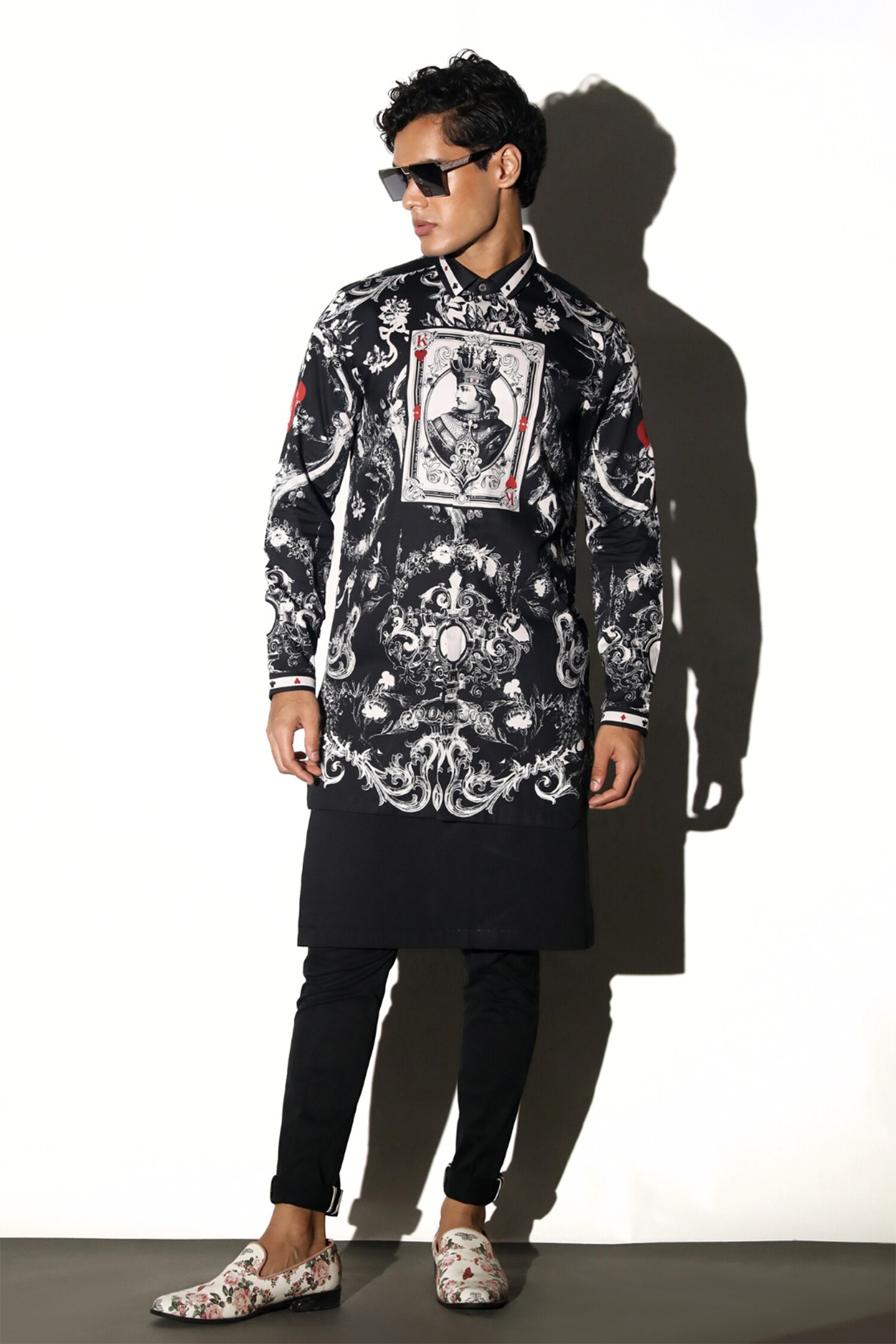 Buy Black 100% Cotton Plain Kilt Pant For Men by Mr. Ajay Kumar Online ...