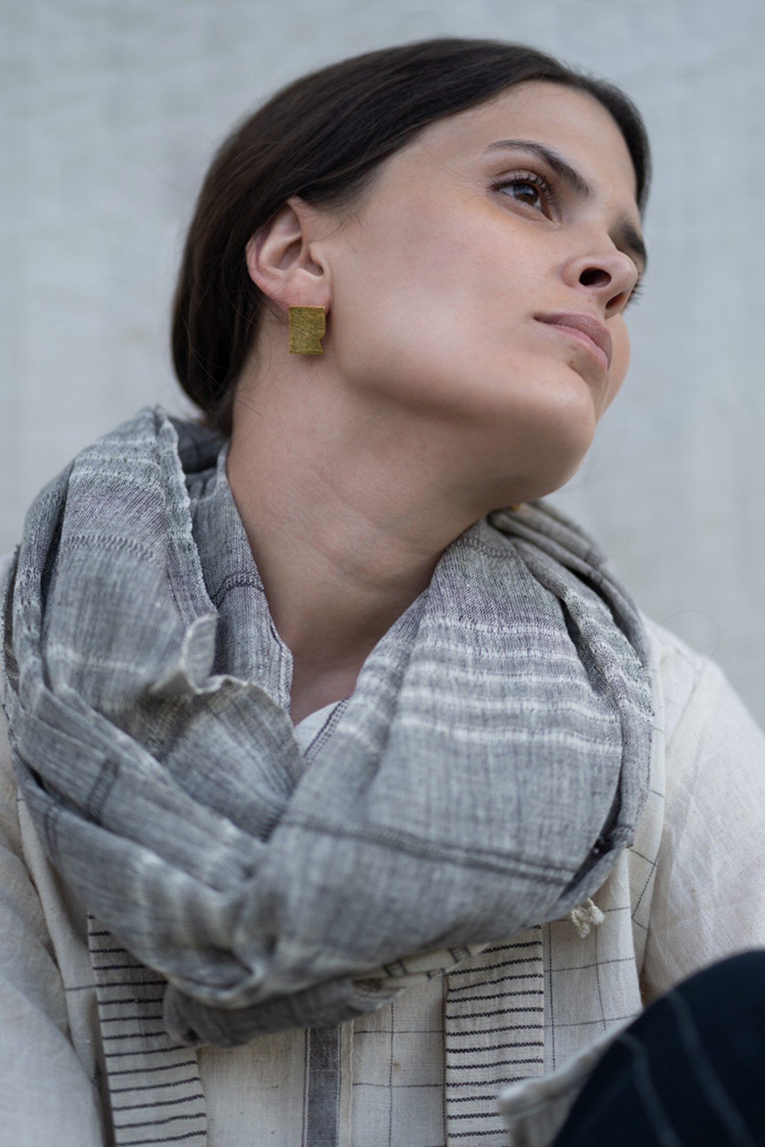 Buy Gold Plated Metallic Urritica Studs by De'anma Online at Aza Fashions.