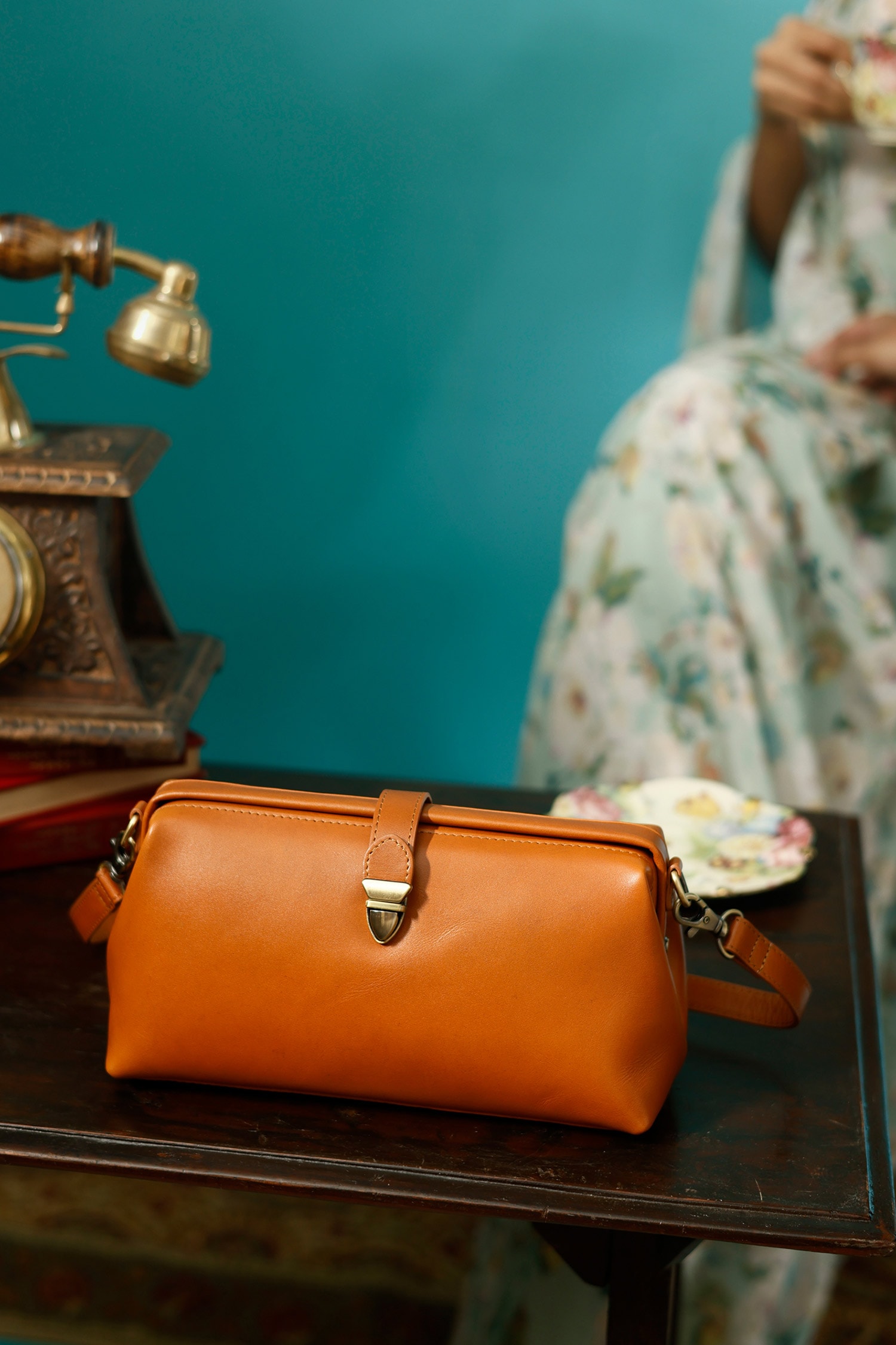 Buy Brown Plain Doctors Sling Bag by Tan & Loom Online at Aza Fashions.