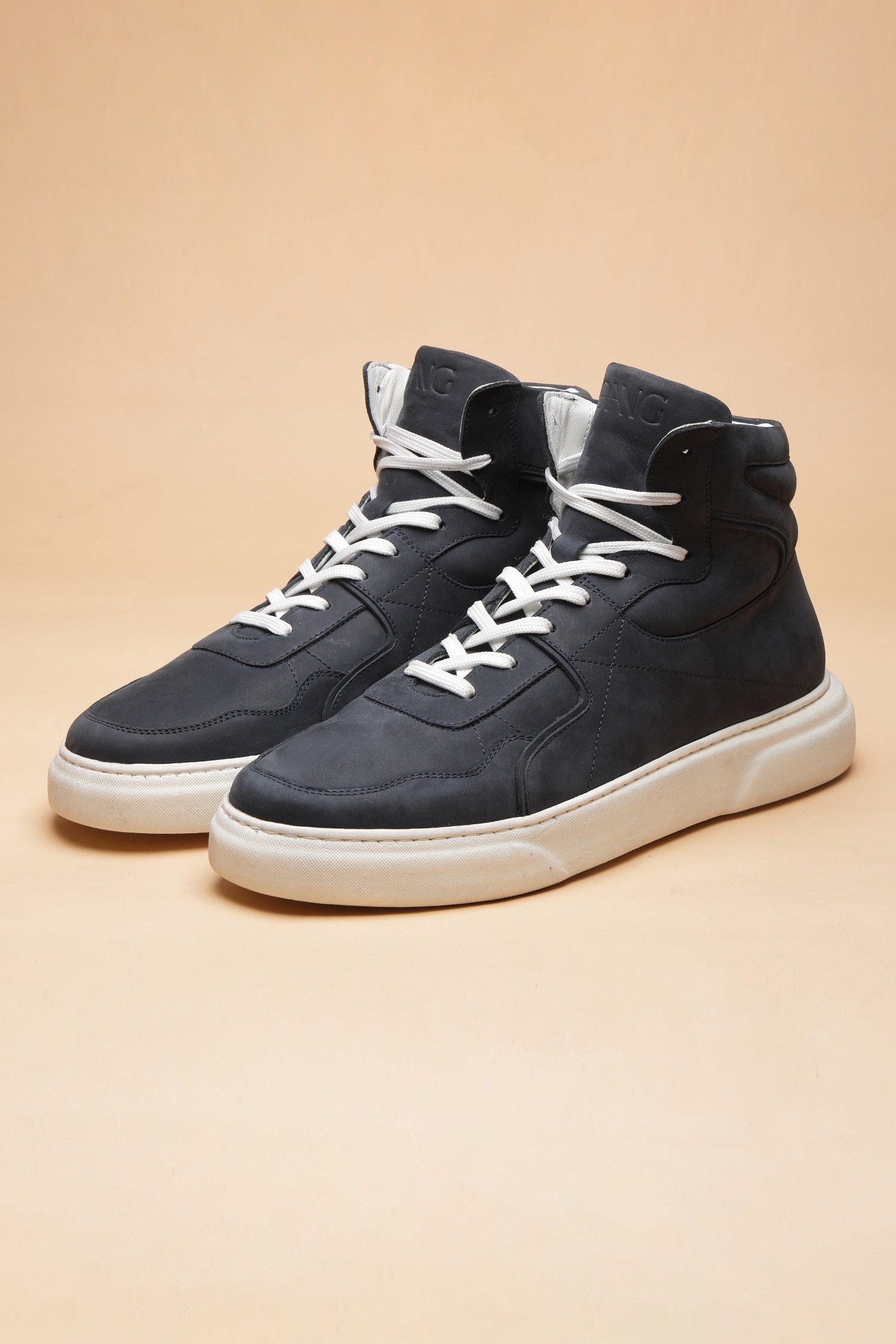 Buy Blue Stitchline Thread Ball High Top Sneakers For Men by Dang Shoes ...