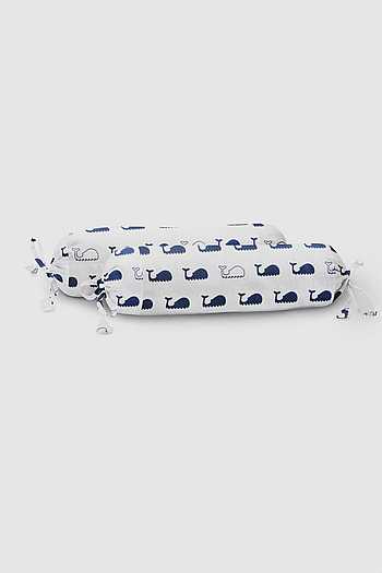 Buy White Organic Cotton Print Dolphin 2 Pcs Bolster Set by The Baby ...