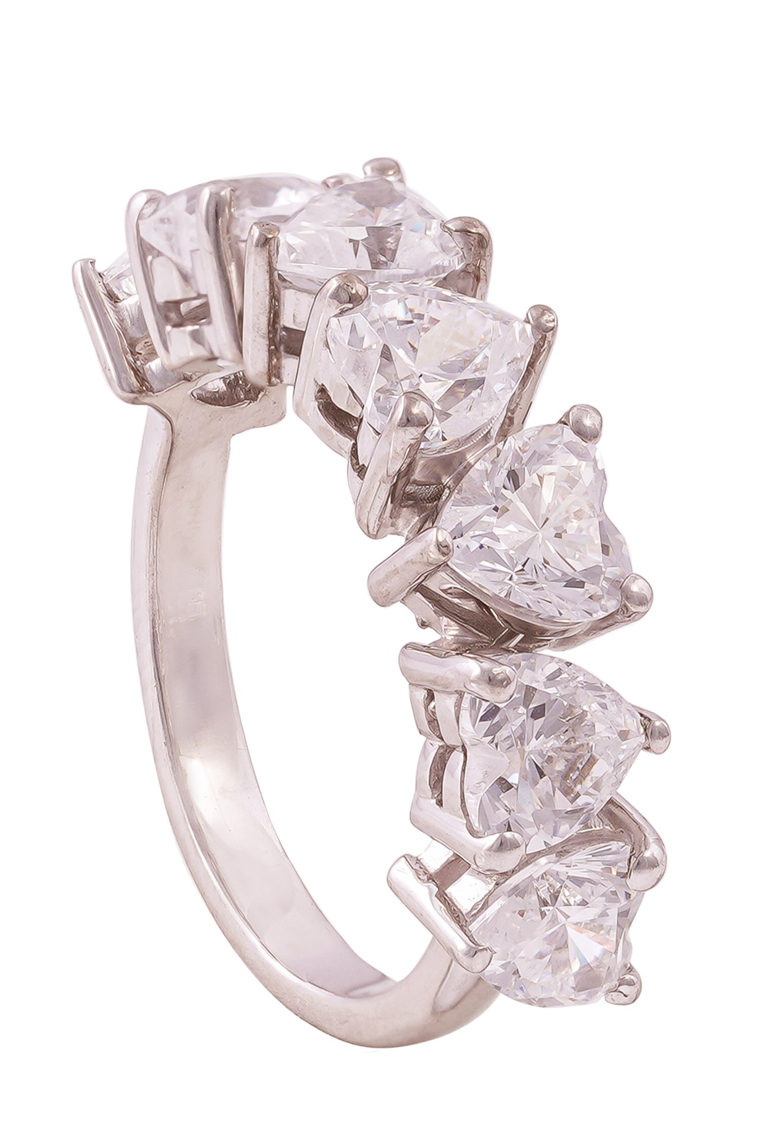 Buy White Imported Cubic Zirconia Pear Shape Embellished Ring by PRATA ...