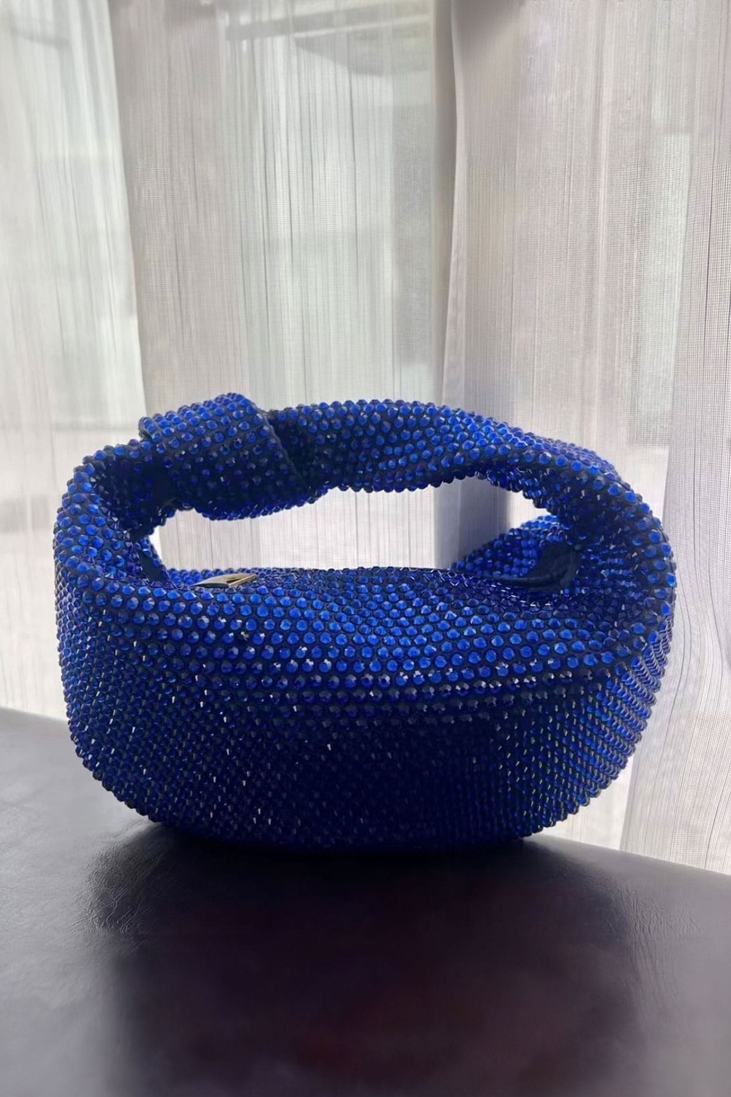 Buy Blue Rhinestone Ambre Work Bag by House of Bling Online at Aza ...