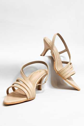 Buy Beige Kiara Pointed Toes Stiletto Heels by THE ALTER Online at Aza ...