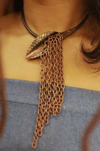 Buy Brown Carved Magical Rustic Necklace by Rejuvenate jewels Online at ...