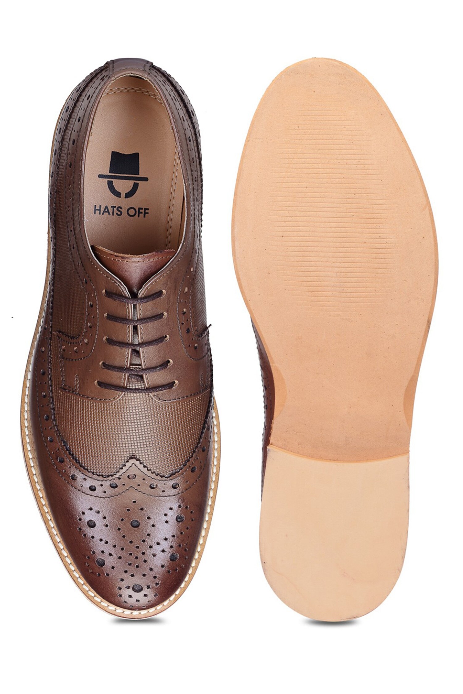 Buy Hats Off Accessories Brown Genuine Leather Round Toe Leather ...