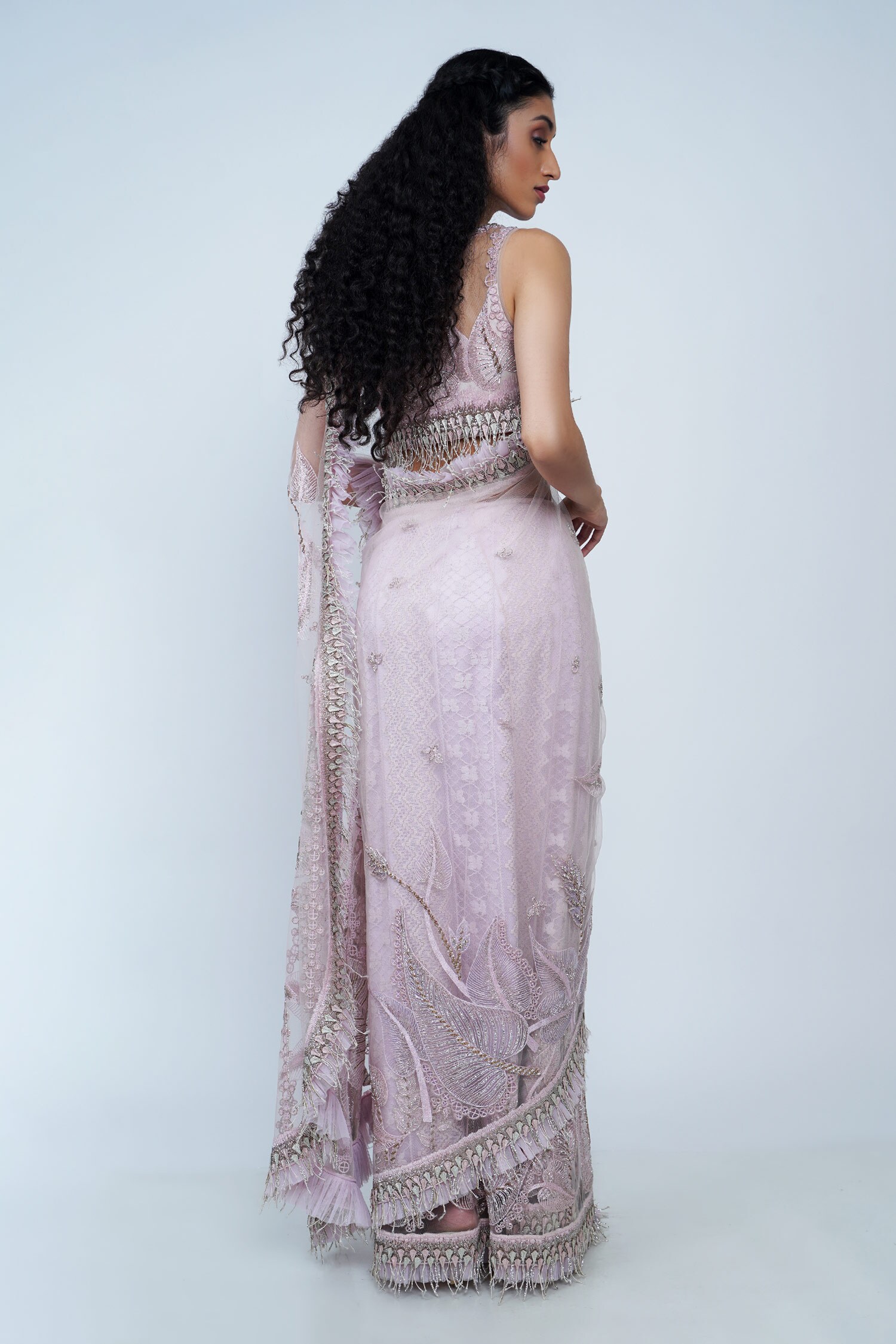 Buy Geisha Designs Maria Embroidered Saree with Blouse Online | Aza ...