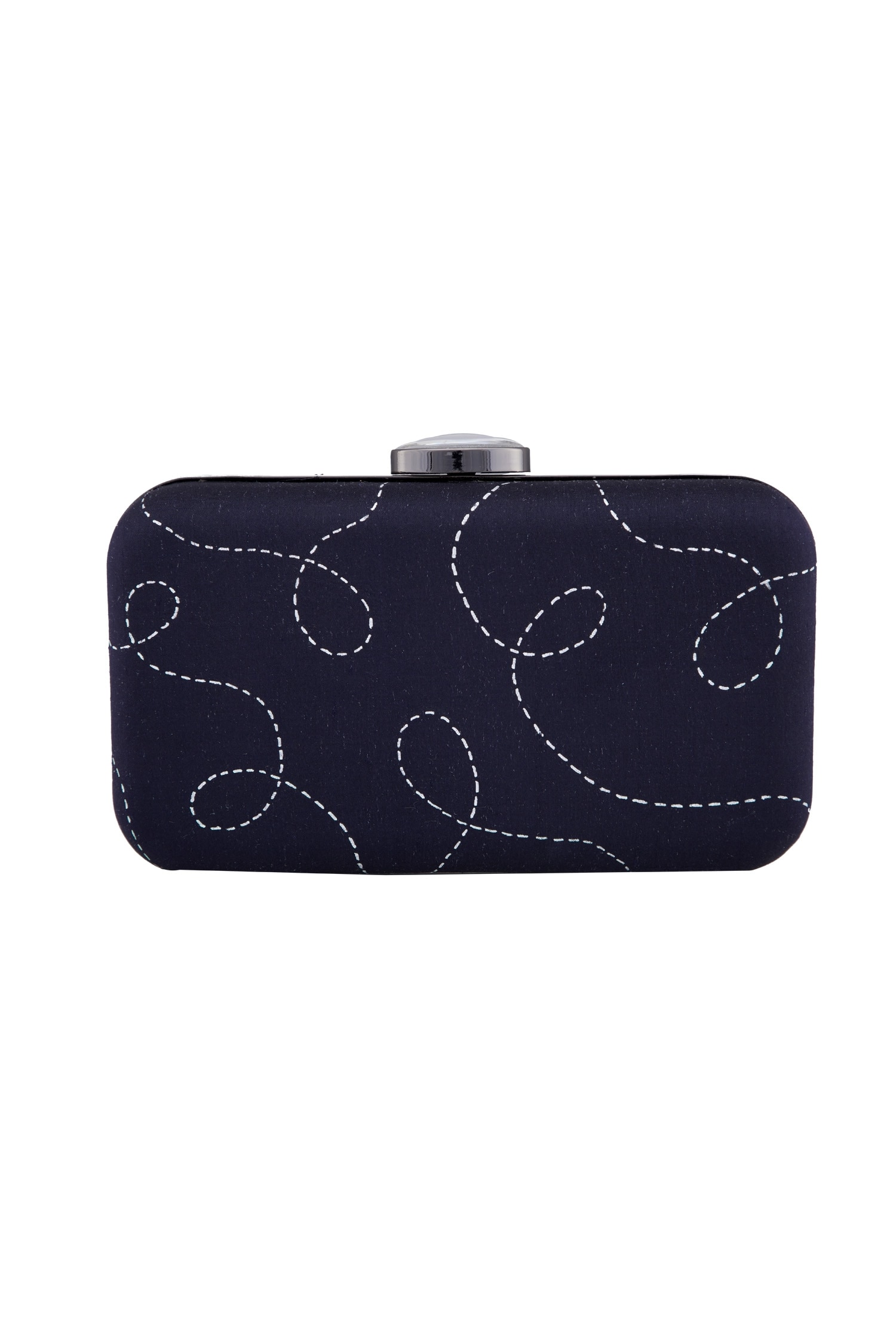 Buy Crazy Palette Blue Butterfly Patch Rectangle Clutch Online | Aza ...