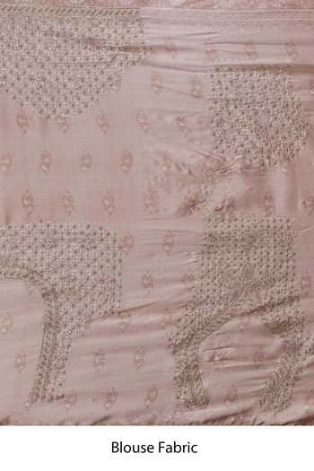 Buy RI.Ritu Kumar Beige Gazzi Silk Mukaish Embroidered Saree Online ...
