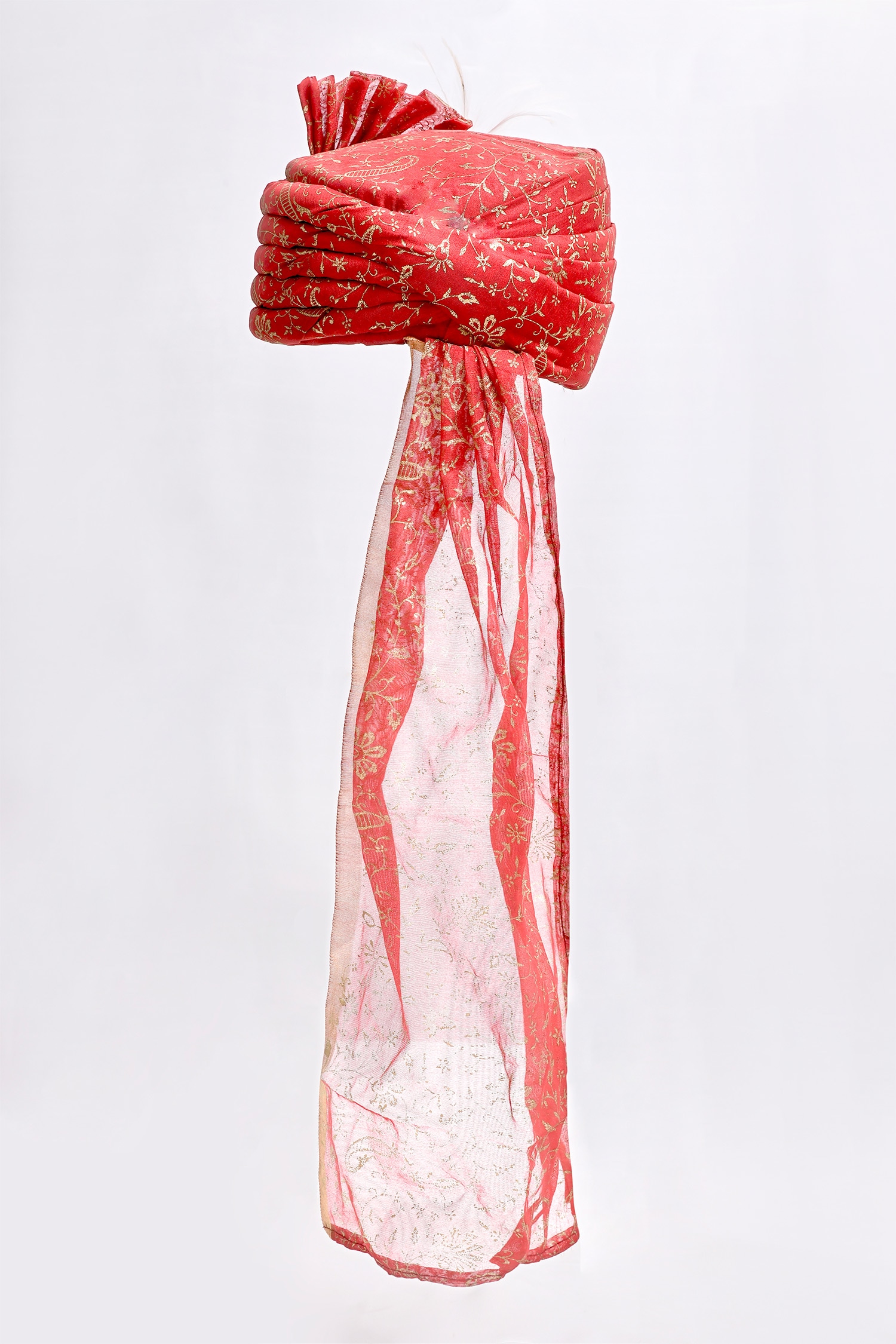 Buy Arihant Rai Sinha Red Printed Safa Online | Aza Fashions