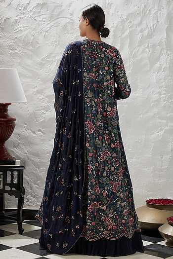 Buy Embroidered Jacket Lehenga Set by Nakul Sen at Aza Fashions