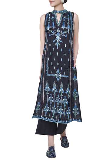 Buy Anita Dongre Nature Inspired Embroidered Kurta Set Online | Aza ...