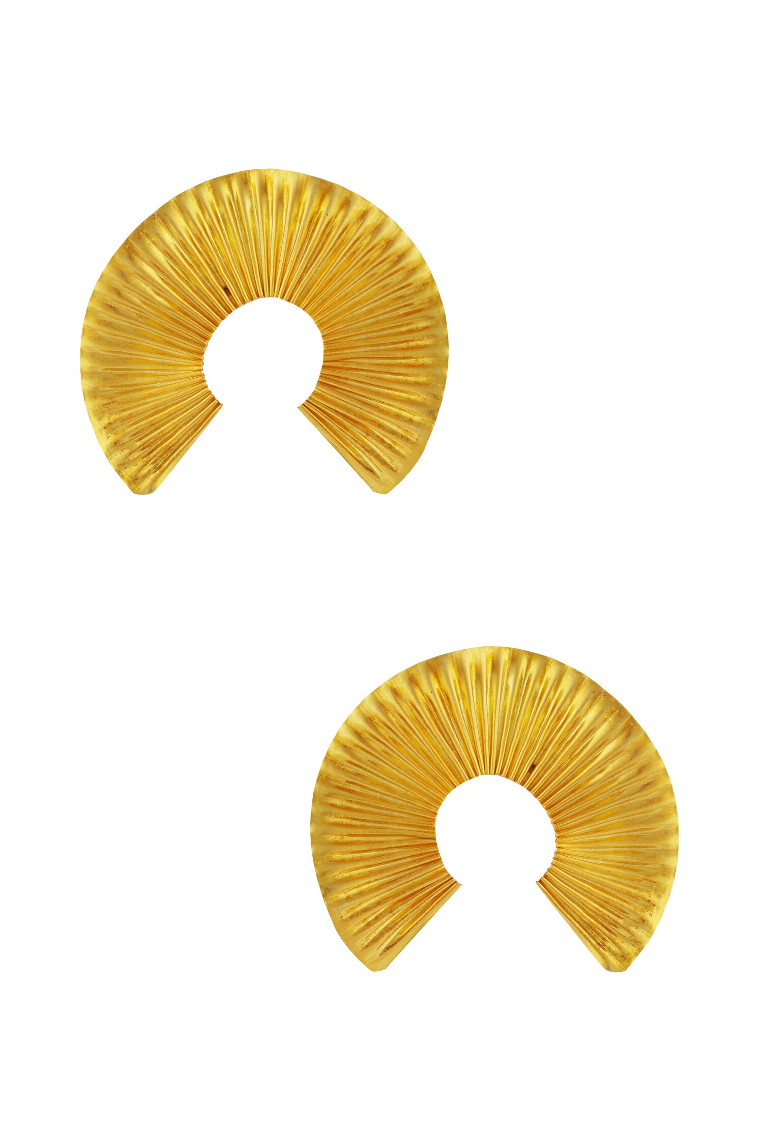 Buy Eurumme Inverted U-shape Disc Earrings Online | Aza Fashions
