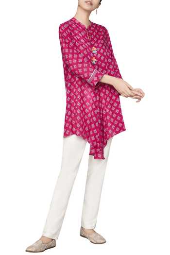 Buy Anita Dongre Hand Block Printed Ranthambore Jungle Inspired Short ...