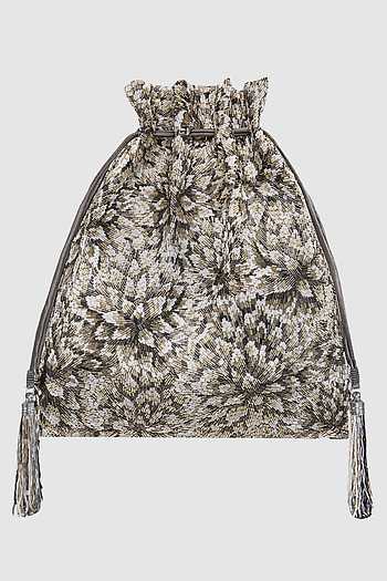 Buy Lovetobag Japanese Bugle Bead Embroidered Potli Bag Online | Aza ...