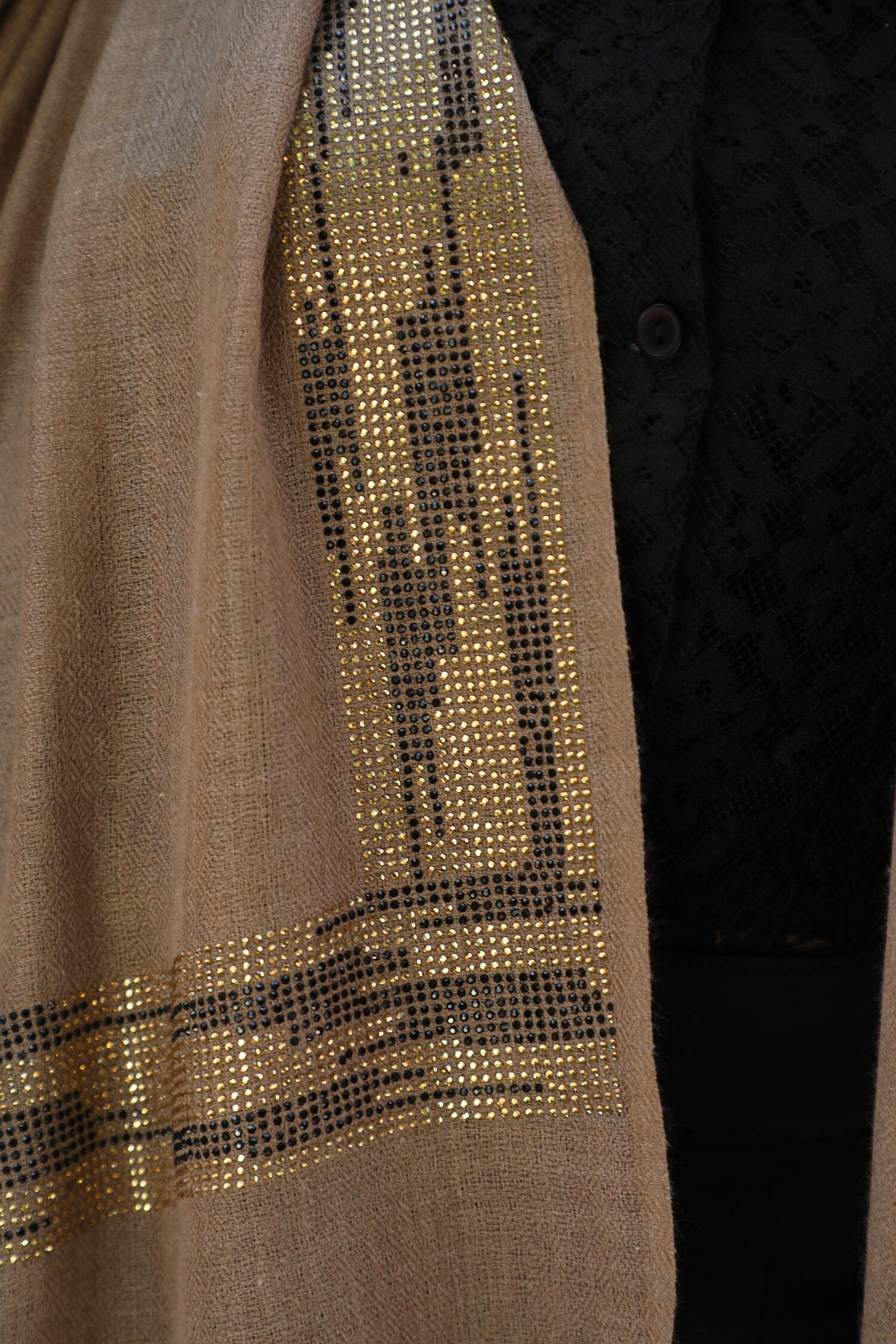 Buy Dusala Shawls Handwoven Stone Work Shawl Online | Aza Fashions