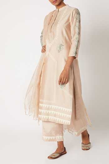 Buy Devnaagri Hand Block Print Kurta Set Online | Aza Fashions