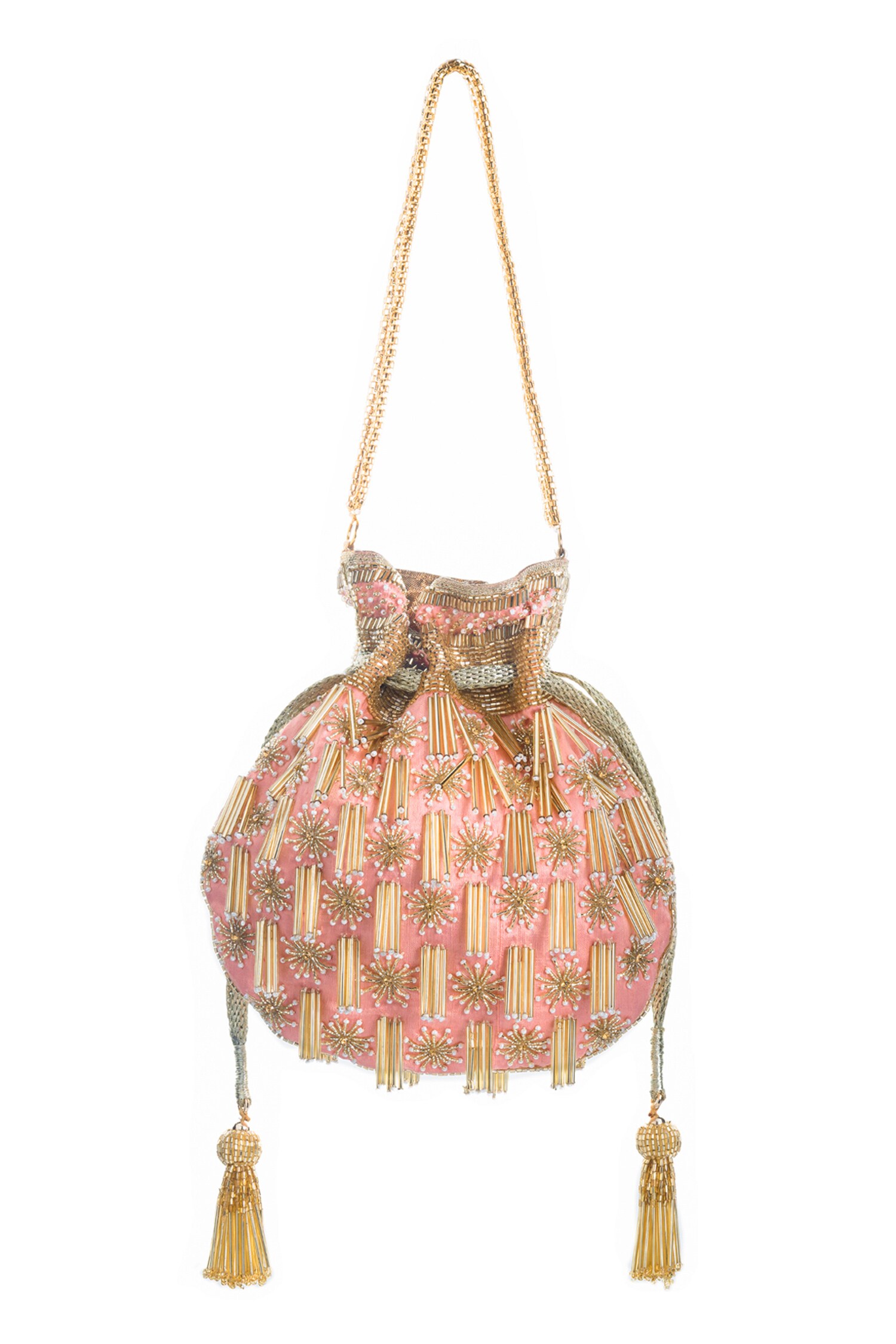 Buy Aloha by PS Embellished Bead Tassel Potli Bag Online | Aza Fashions