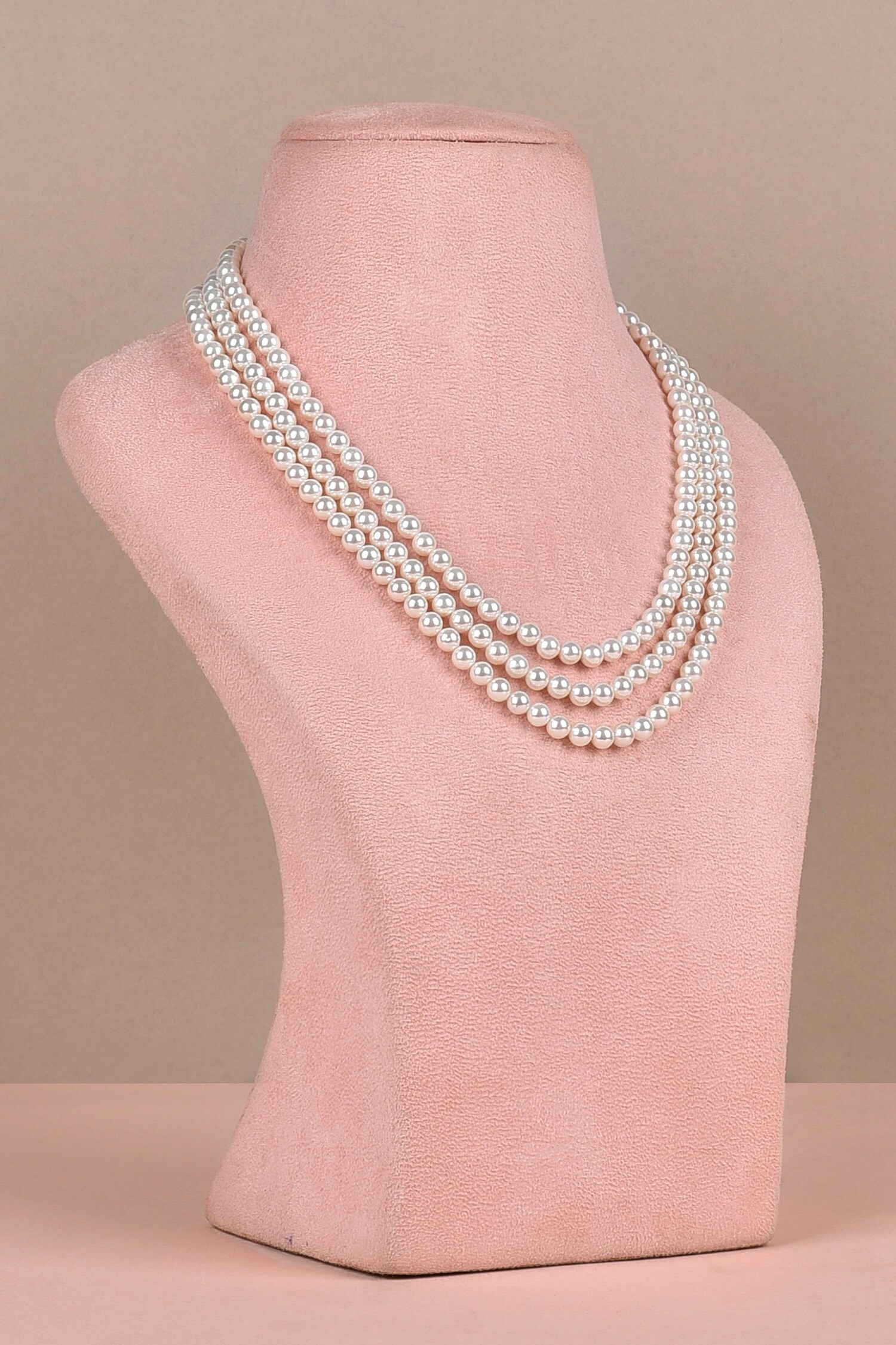 Buy White Pearl: Manufactured Layered Necklace by Anaash Online at Aza ...