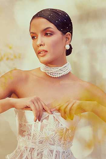Buy Anaash Pearl Choker Necklace Online | Aza Fashions