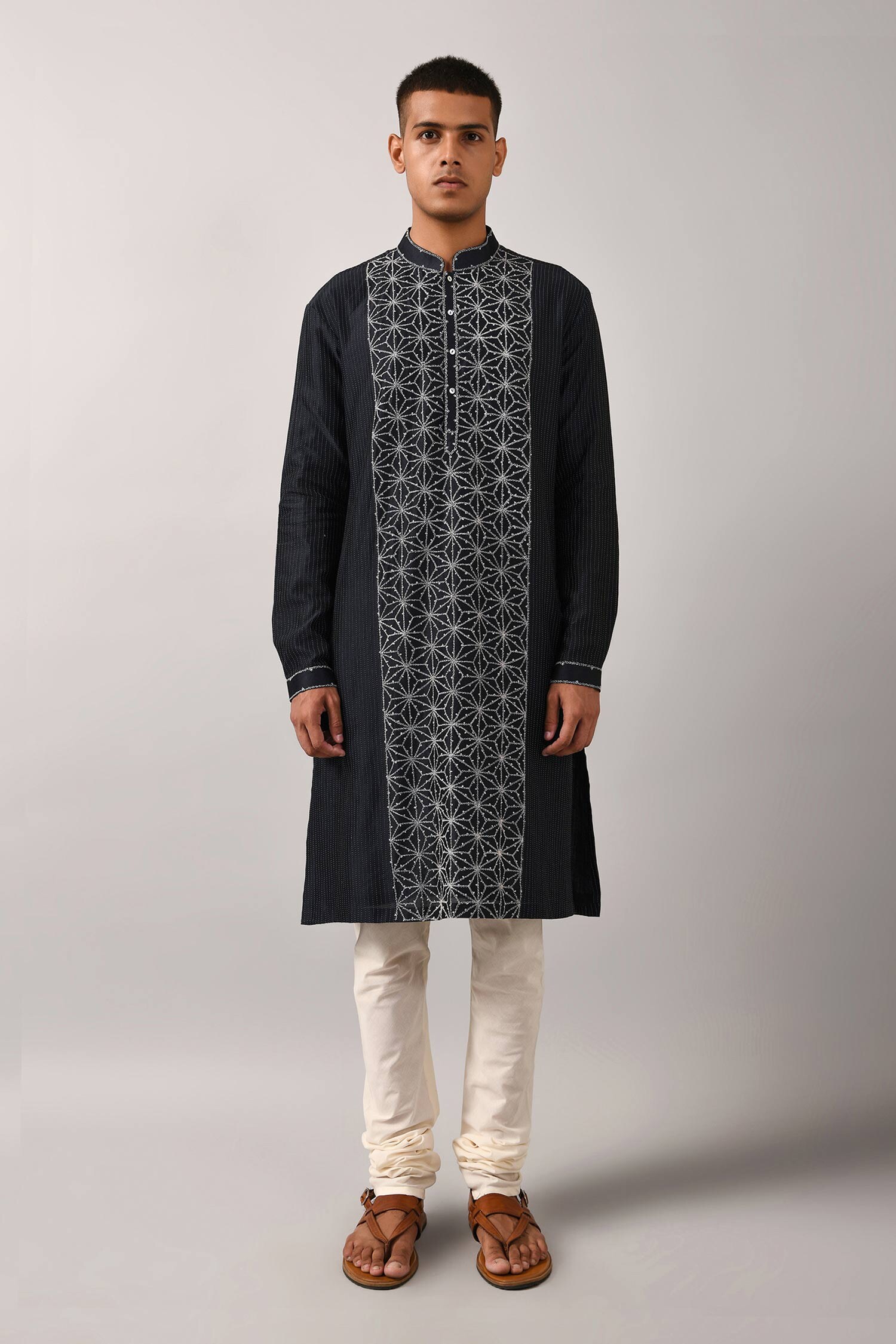 Buy Chanderi Kurta Set by Countrymade at Aza Fashions