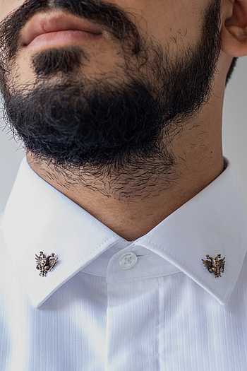 Buy Gold Rising Phoenix Collar Tips For Men by Cosa Nostraa Online at ...