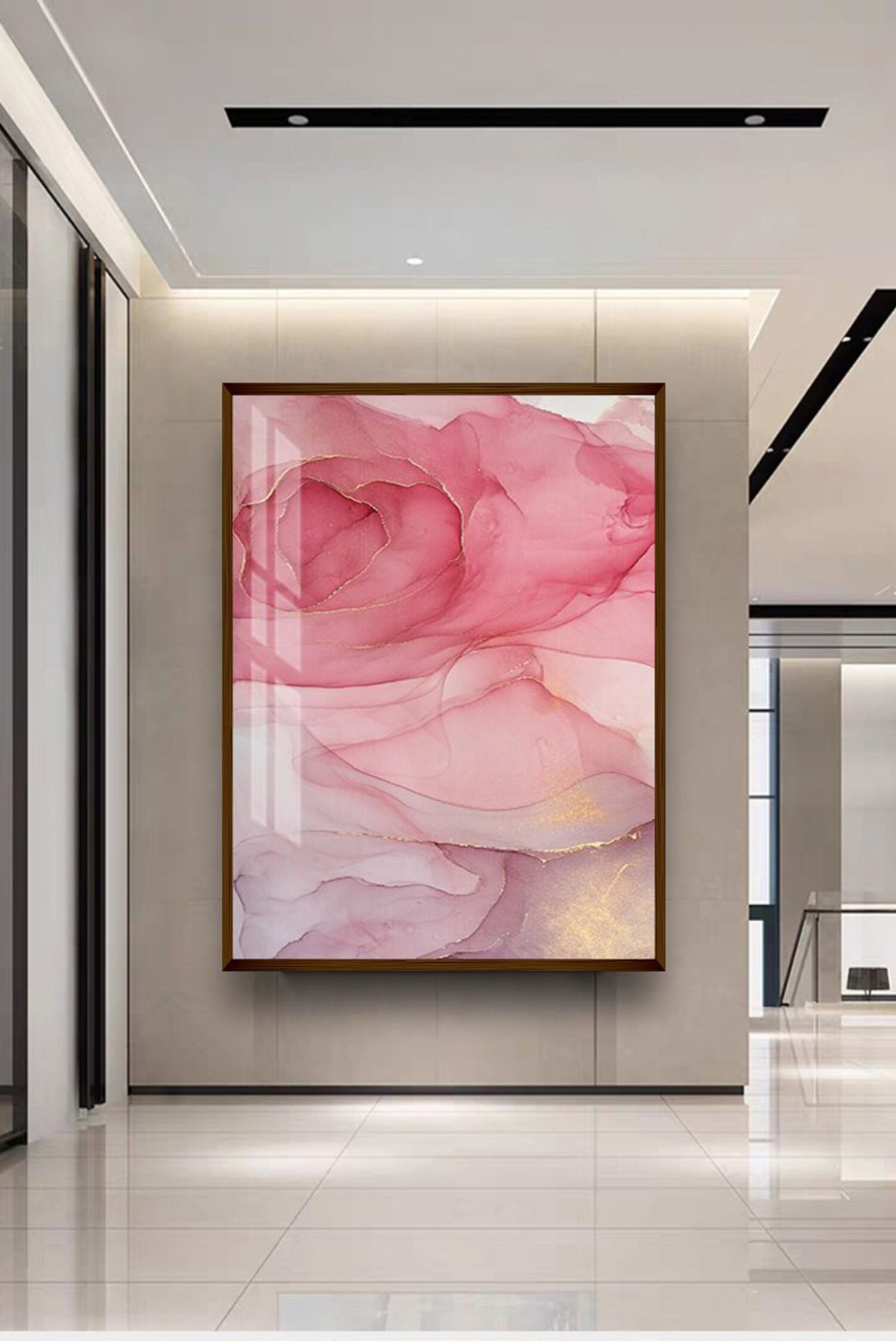 The Art House Abstract Print Rectangular Canvas Painting