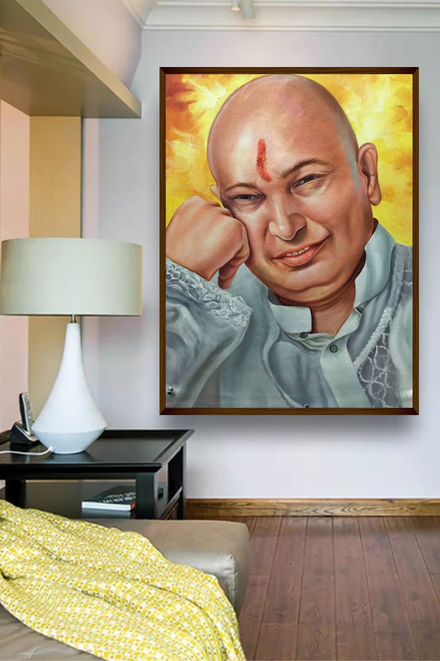 Buy The Art House Guruji Portrait Print Canvas Painting Online | Aza ...