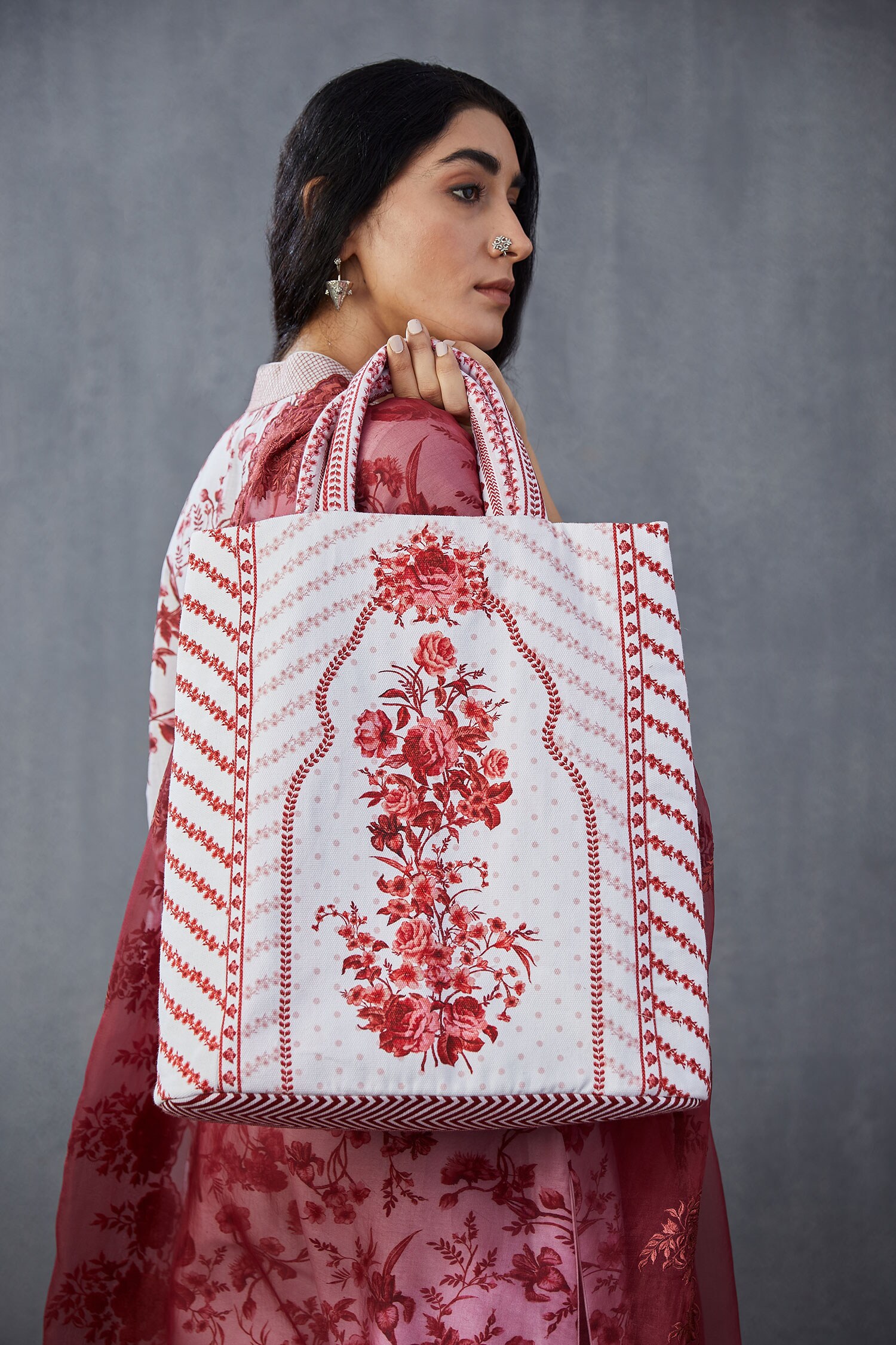 Buy Torani Floral Print Hobo Bag Online | Aza Fashions