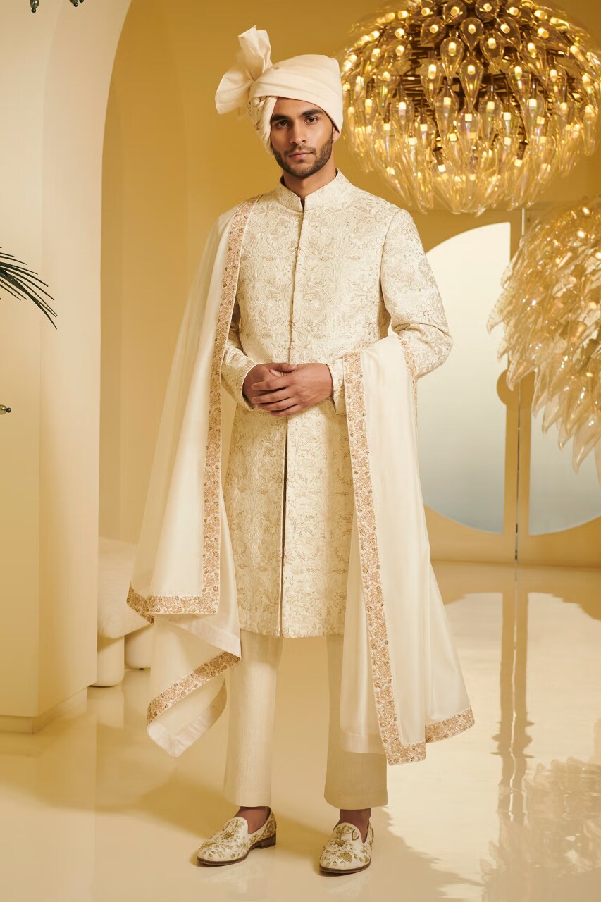 Varun Bahl Ivory Dupattas By Varun