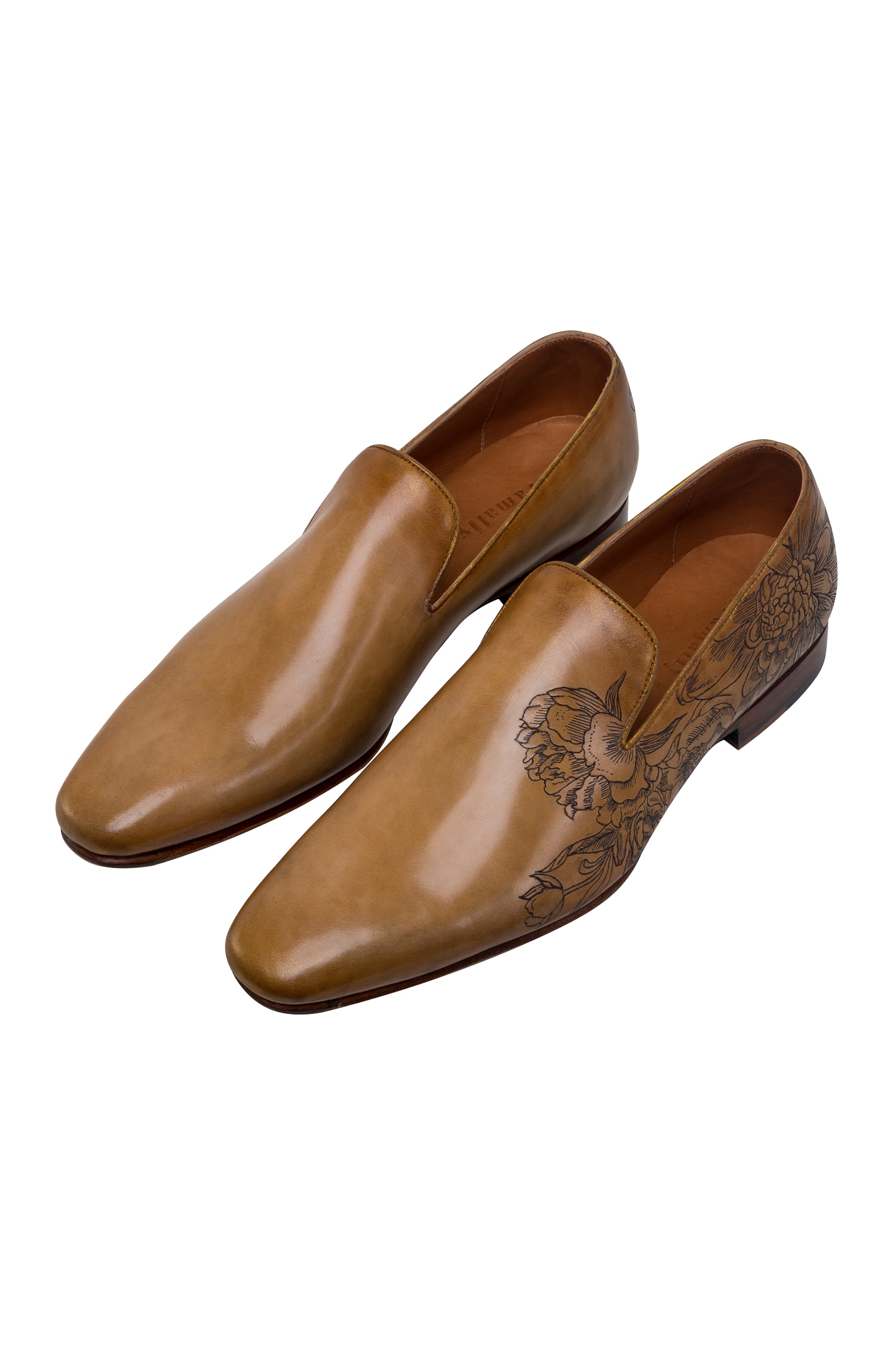 Buy Toramally - Men Beige Inked Loafer Shoes Online | Aza Fashions