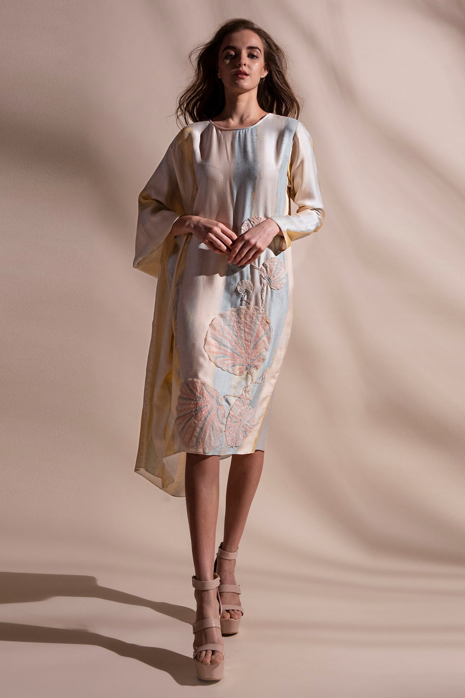 Buy Abhishek Sharma Multi Color Batik Print Tunic Online | Aza Fashions