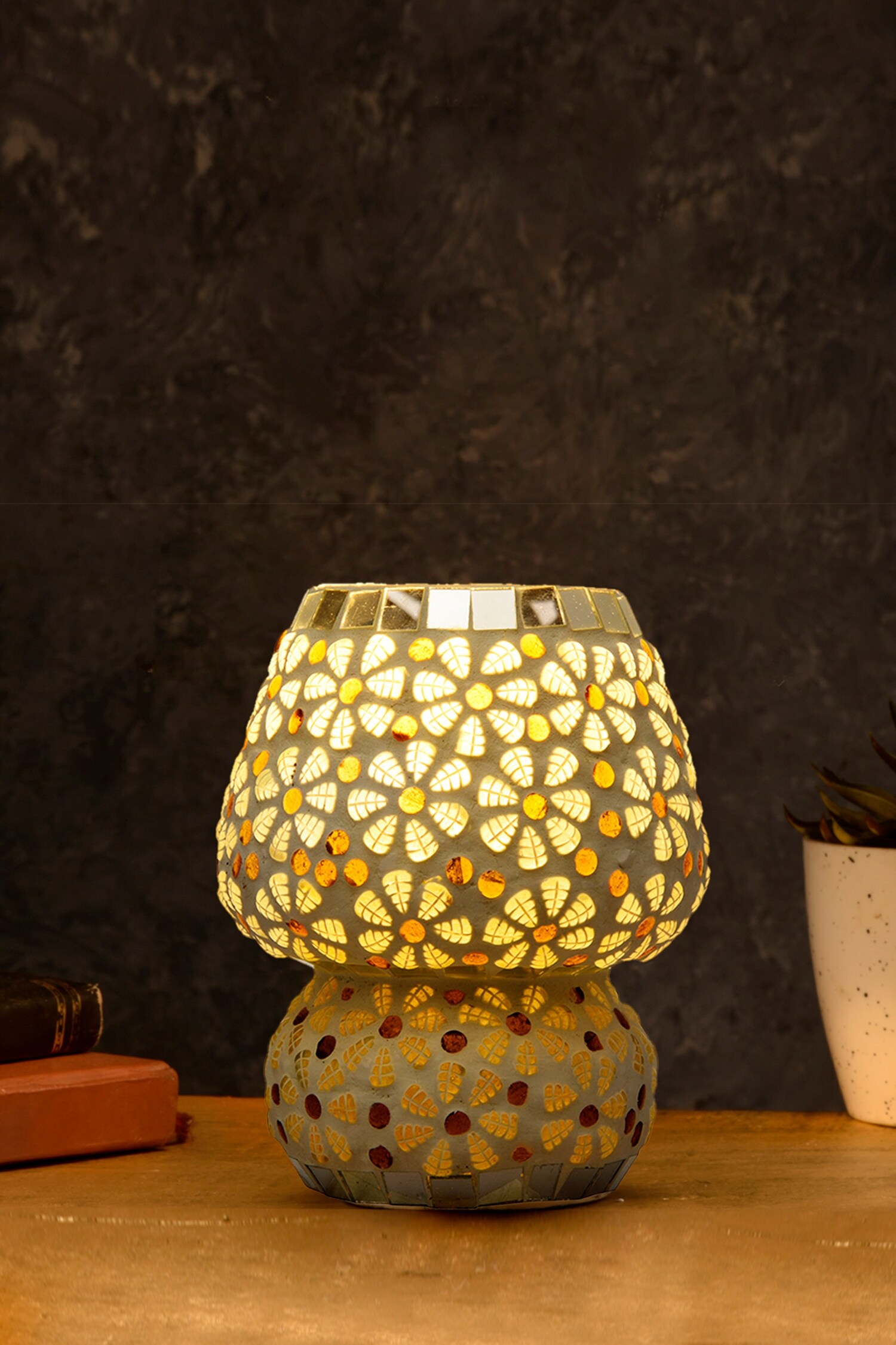 Buy Green Girgit Moroccan Table Lamp Online | Aza Fashions
