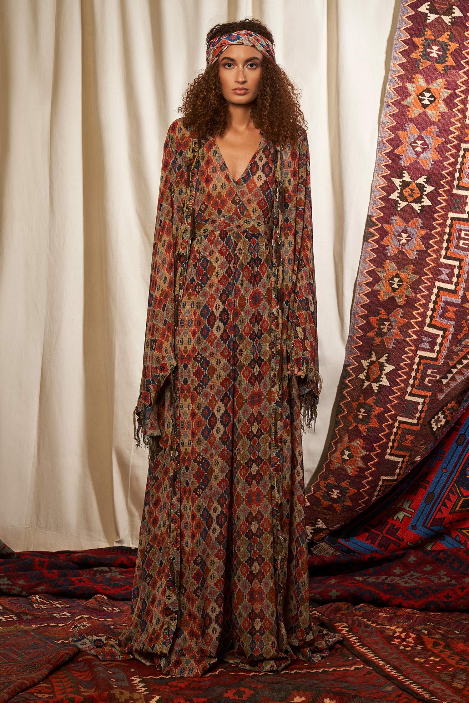 Buy Brick Print Jacket by Nikita Mhaisalkar at Aza Fashions