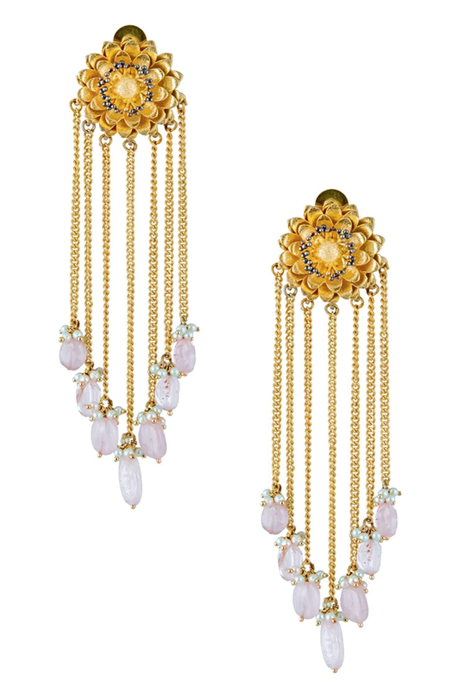 Buy Hyperbole Floral Chain Danglers Online | Aza Fashions