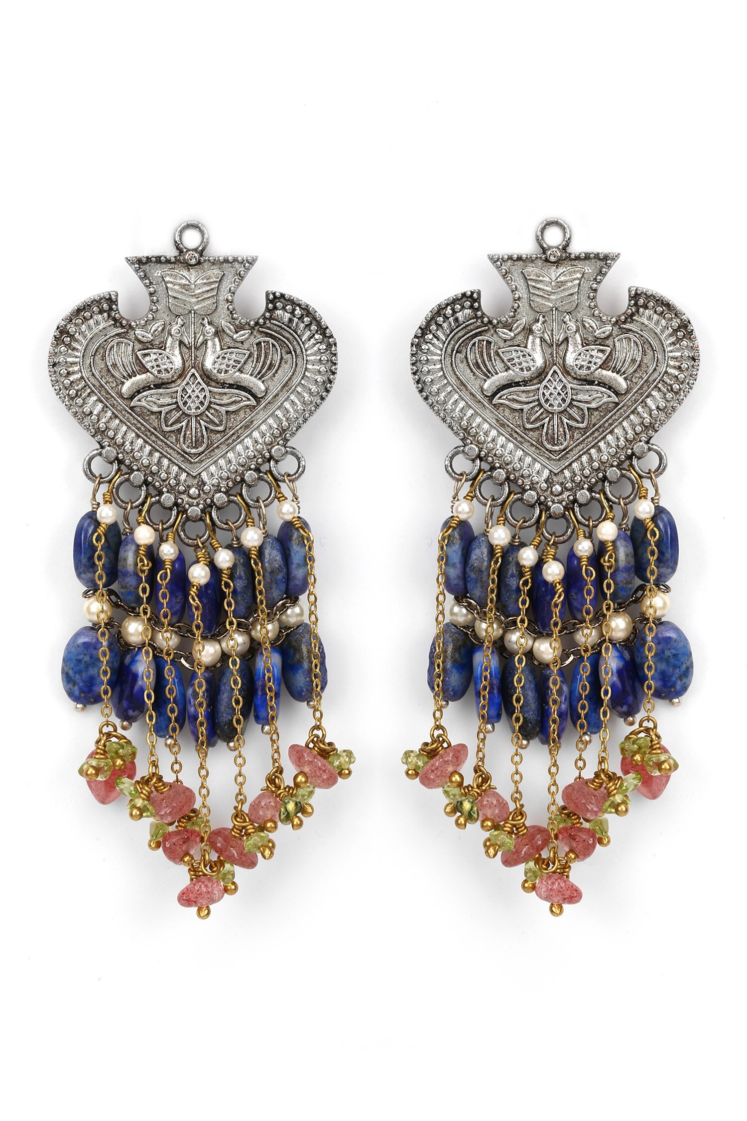 Buy Heer-House Of Jewellery Sooryodaya Kaanphool Dangler Earrings ...