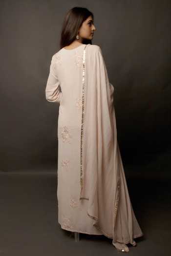 Buy Jasmine Bains Embroidered Kurta Pant Set Online | Aza Fashions