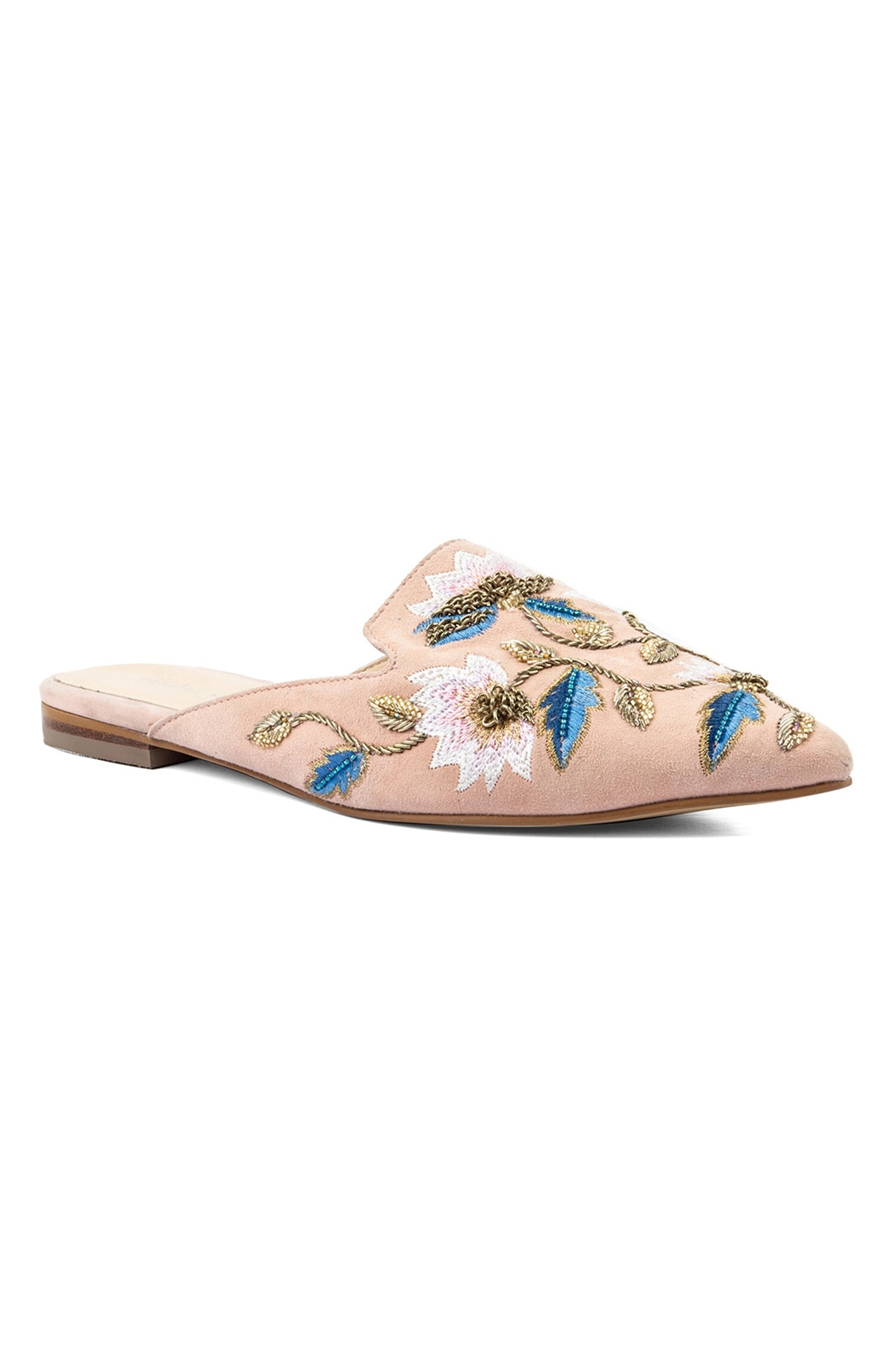 Buy Vanilla Moon Pink Leather Jessa Mules Online | Aza Fashions