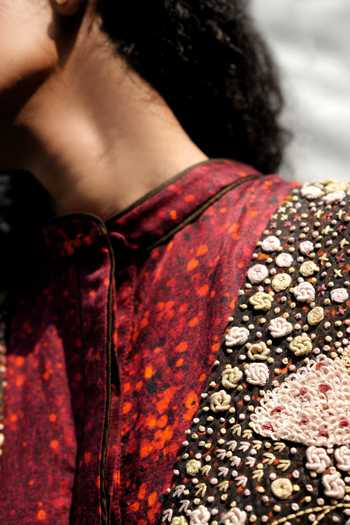 Buy TIL Brown Cotton Silk Satin Tucana Shift Dress Online | Aza Fashions