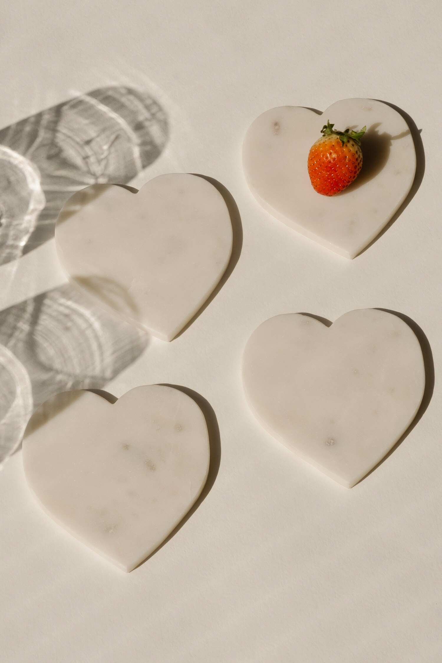 Buy Kaksh Studio Heart Coaster Set Of 4 Online | Aza Fashions