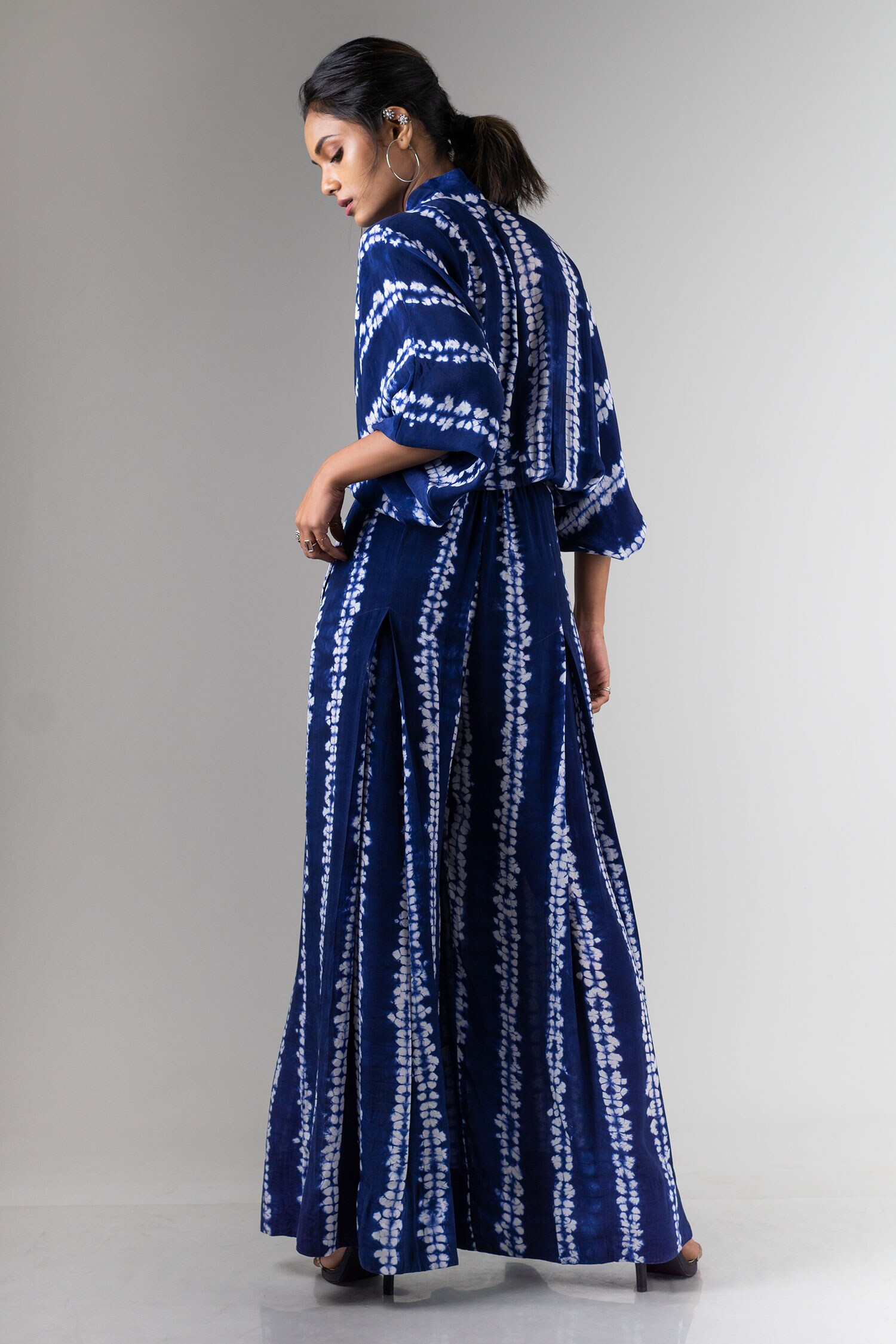 Buy Shibori Pleated Jumpsuit by Nupur Kanoi at Aza Fashions